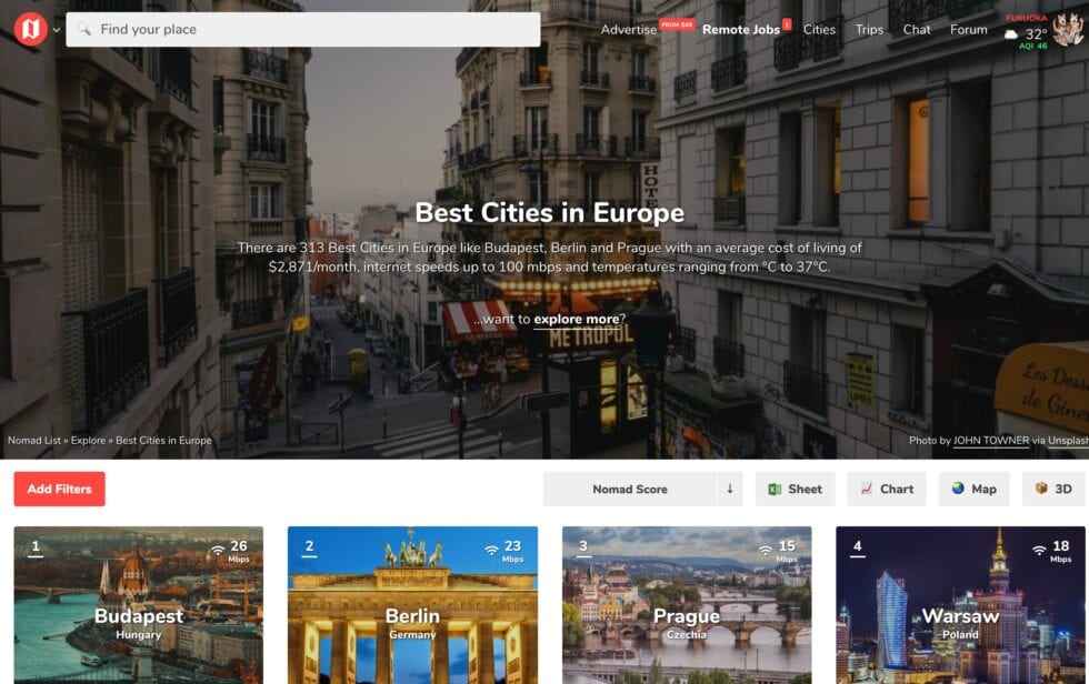 Nomad List: The one-stop-shop for all the information you need to be a ...